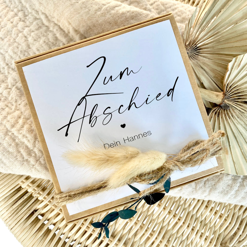 "Zum Abschied" Geschenkverpackung für Geld u. Gutscheine – Manufaktur ...